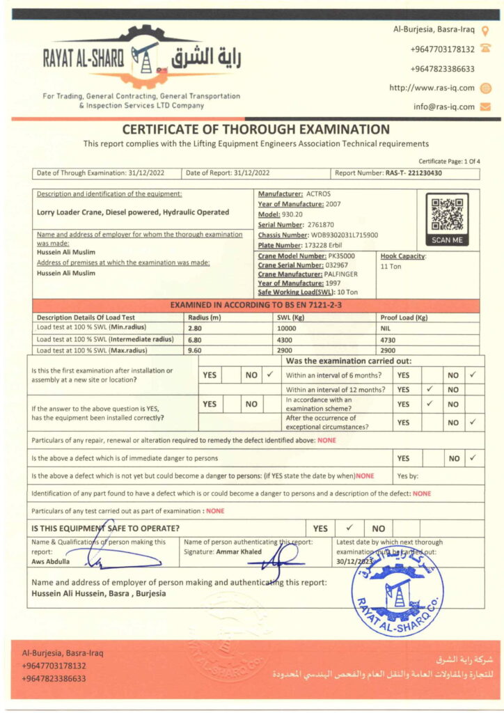 RAS-T-221230430 – RAYAT ALSHARQ Company