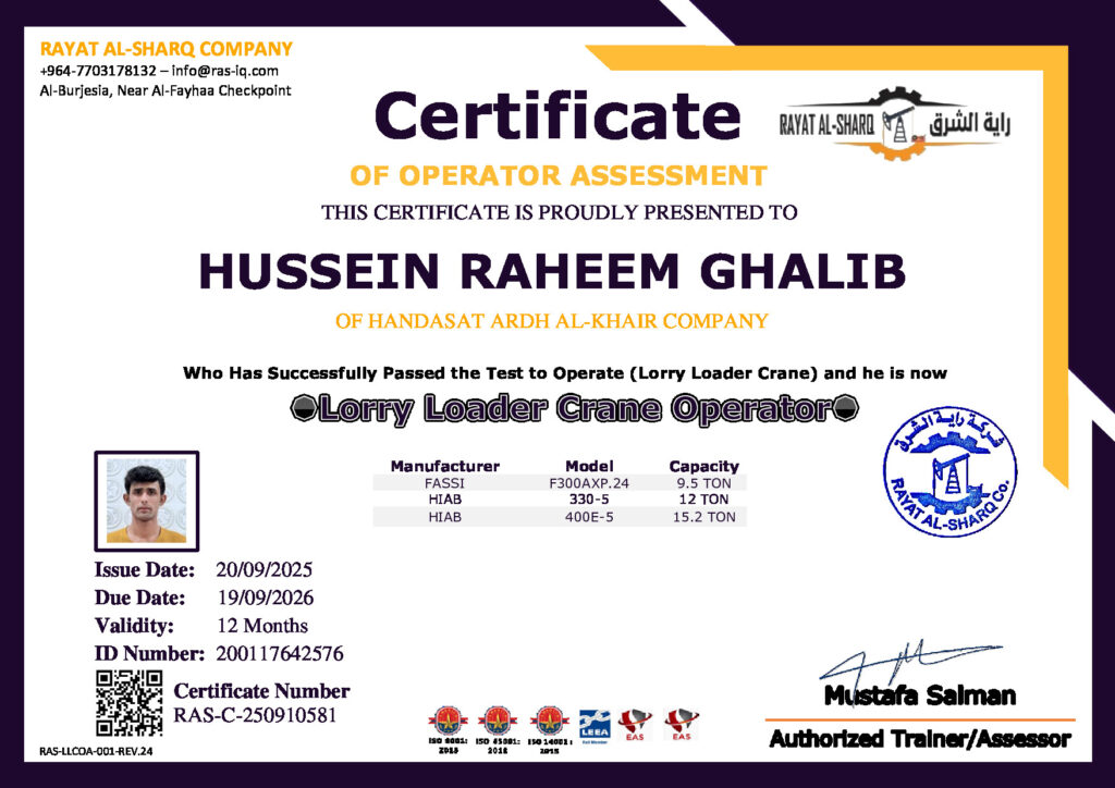 RAS-C-250910581 – RAYAT ALSHARQ Company